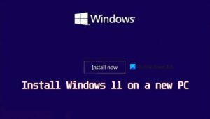 How to install Windows 11 on New PC without Operating System?