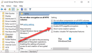Enable Virtual Memory Paging File Encryption in Windows 11
