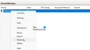 How to Rename, Upgrade or Delete Hyper-V Virtual Machine