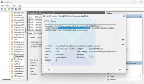 How to find out when a USB disk was removed in Windows 11/10