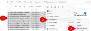 How to create 7z or TAR files from File Explorer in Windows 11