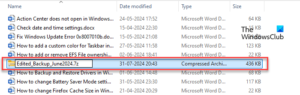 How to create 7z or TAR files from File Explorer in Windows 11