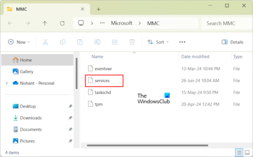 How to reset Services.msc console in Windows 11/10