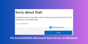 Fix 0xC0EA000A Microsoft Store Error on Windows 11