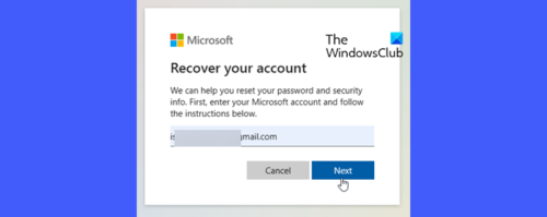The system is not authoritative for the specified account