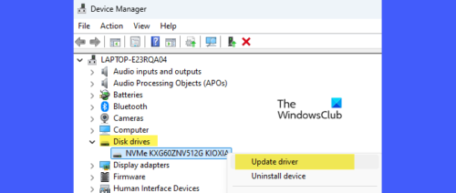 SSD freezing Windows 11; Shows 100% usage