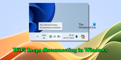 WiFi keeps disconnecting in Windows 11