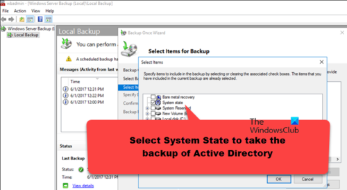 How to backup and restore Active Directory in Windows Server