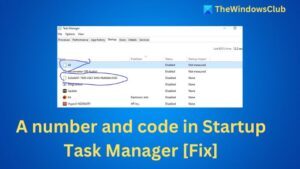 A number and code in Startup Task Manager [Fix]