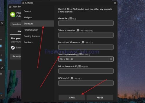 Windows Alt R no funciona para grabar [Fix]