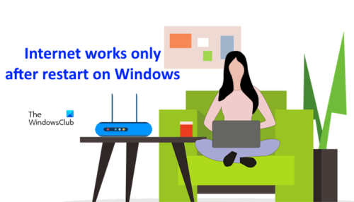 Internet works only after restart on Windows 11/10