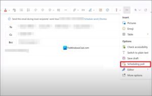 How to use Outlook Scheduling Poll feature to schedule meetings