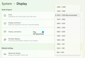 Fix Dual Monitors with different Resolutions in Windows 11