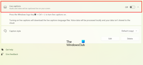 Captions are being missed keeps popping up in Windows 11