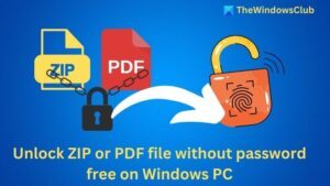 Unlock ZIP or PDF file without password free on Windows PC