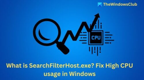 What is SearchFilterHost.exe? Fix High CPU usage in Windows 11