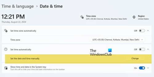 Time Zone keeps changing automatically in Windows 11 [Fix]
