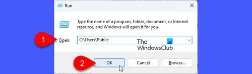 What are Public folders in User folder in Windows 11