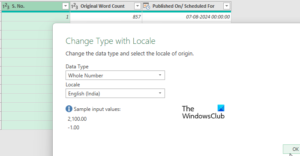 DataFormat.Error: We couldn't convert to Number