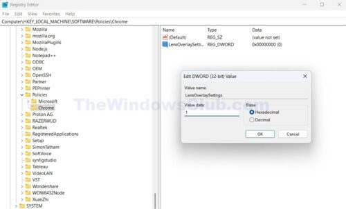 How to disable Google Lens from Chrome