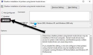 Windows cannot install printer kernel-mode print driver
