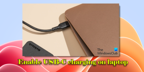 How to enable USB-C charging on laptop in Windows 11