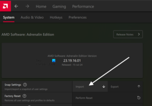AMD Software Update Failed error on Windows 11