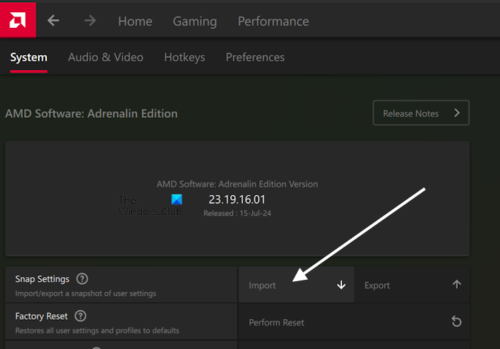 AMD Software Update Failed error on Windows 11