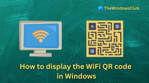 How to display the WiFi QR code in Windows 11