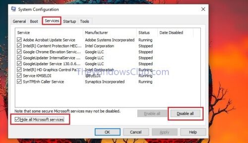The Windows Security Service service did not shut down properly