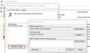 System administrator has restricted types of logon you may use