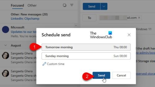 How to schedule or delay sending an Email in Outlook