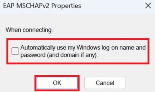 How to set up or change the EAP method for WiFi in Windows 11?
