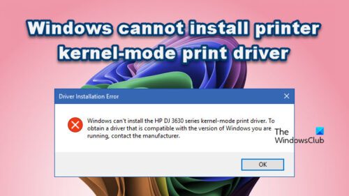 Error 0x000003eb Unable to install Printer driver on Windows 11/10