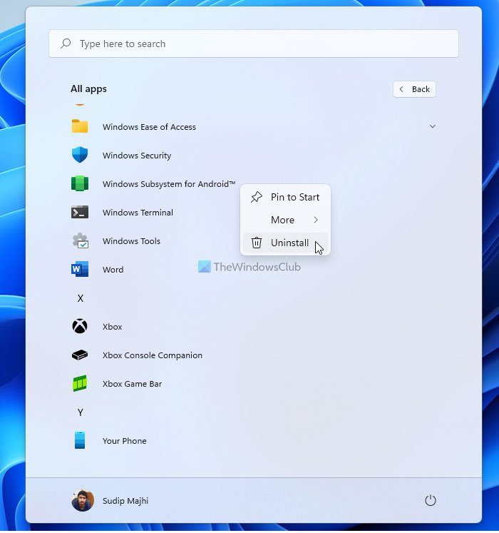 Install Windows Subsystem for Android (WSA) on Windows 11