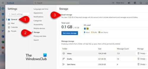 How to check and increase Outlook Mailbox size limit