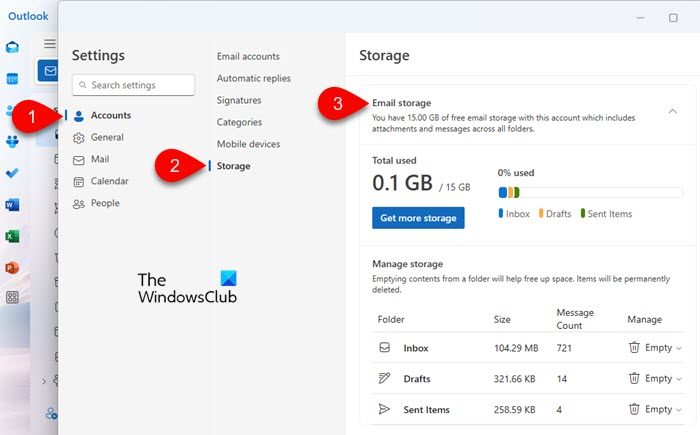 How to check and increase Outlook Mailbox size limit How to check and increase Outlook Mailbox size limit
