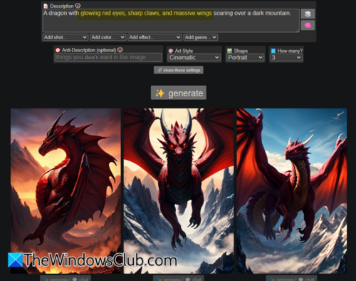 How to use Perchance AI image, video and story generator