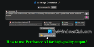 How to use Perchance AI image, video and story generator