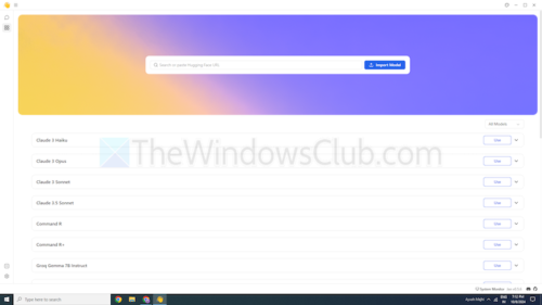 Free tools to run LLM locally on Windows 11 PC