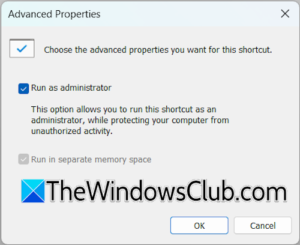 Run as Administrator greyed out in Windows 11