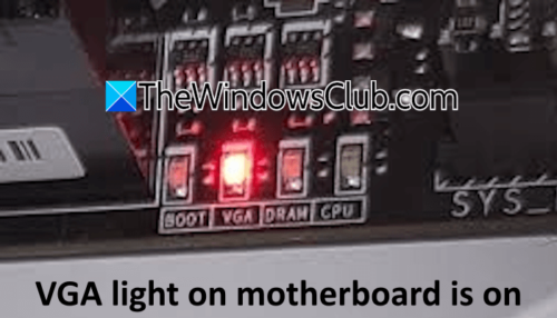 Red CPU light on Motherboard with no display [Fix]