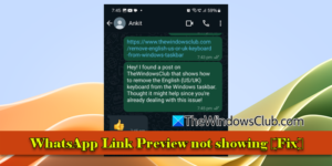 WhatsApp Link Preview not showing [Fix]