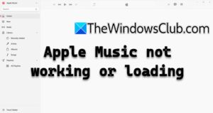 Apple Music not working or loading on Windows 11