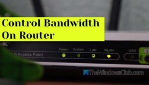 How to control Bandwidth in Router