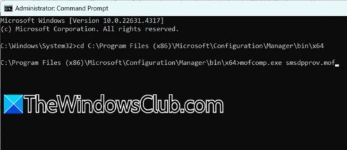 Failed to connect to Remote Distribution Point