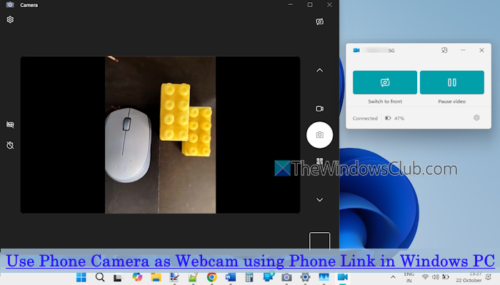 Use Phone Camera as Webcam using Phone Link in Windows 11