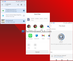 Share files between Mobile and PC using Phone Link in Windows 11