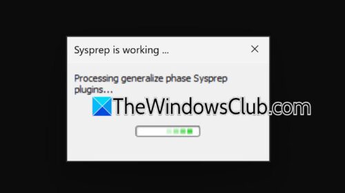 The Virtual Desktop is not Sysprep generalized