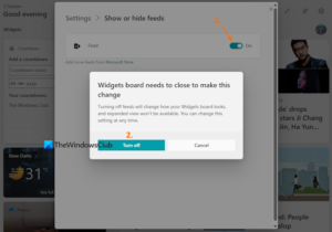 Remove or Disable opening of Widgets board in Windows 11